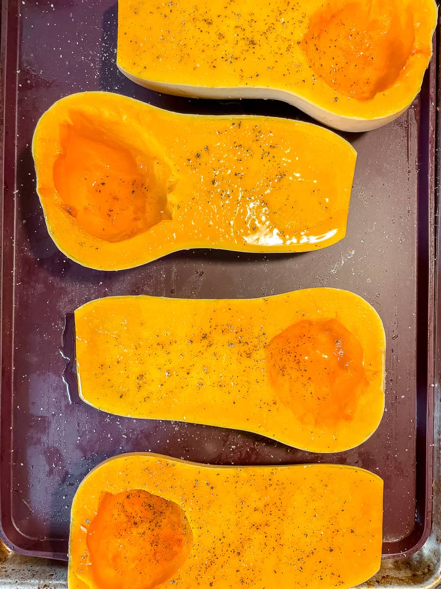 Moroccan Stuffed Butternut Squash - Aqueena The Kitchen