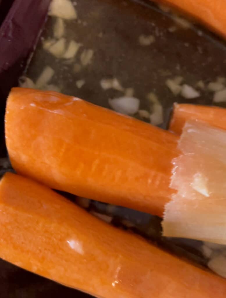 Smoked Carrots with Honey Garlic Glaze - Aqueena The Kitchen
